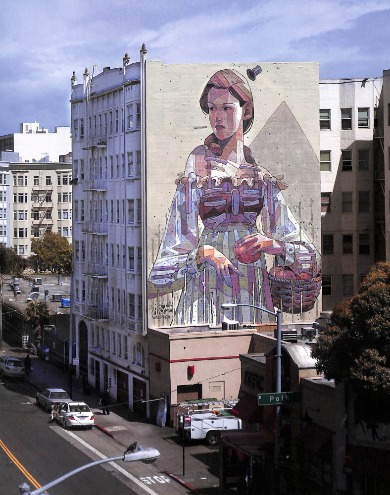 Mural XXL - Claudia Walde - Mona lisait
