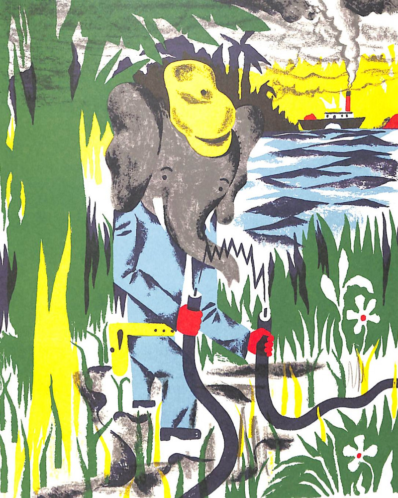 Blexbolex - L'Arrière-pays - Orbis Pictus Club - Mona lisait